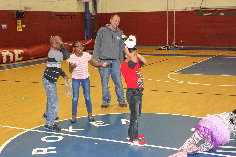 Tim took on the students of Broken Ground in Minute to Win It - The ...