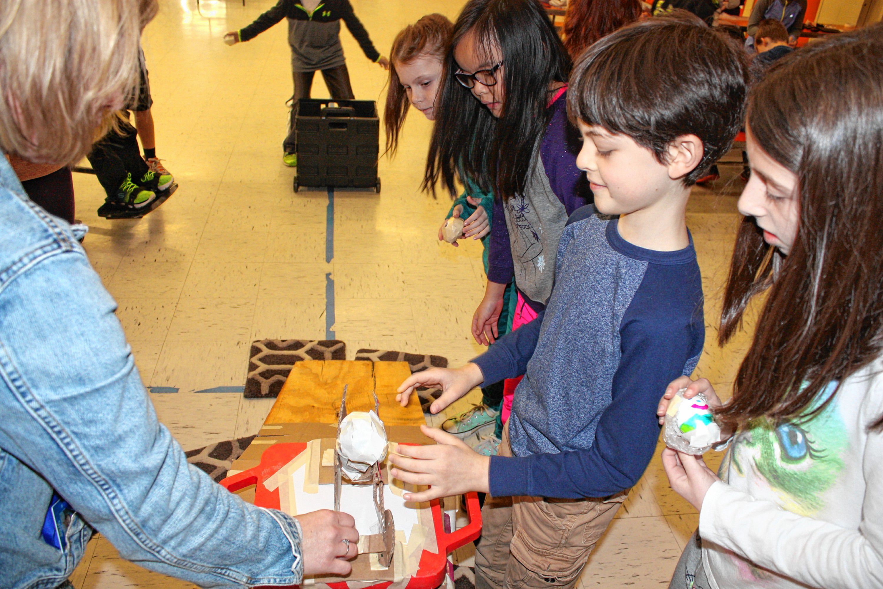 Bow Elementary School students learn about concussions by making egg ...