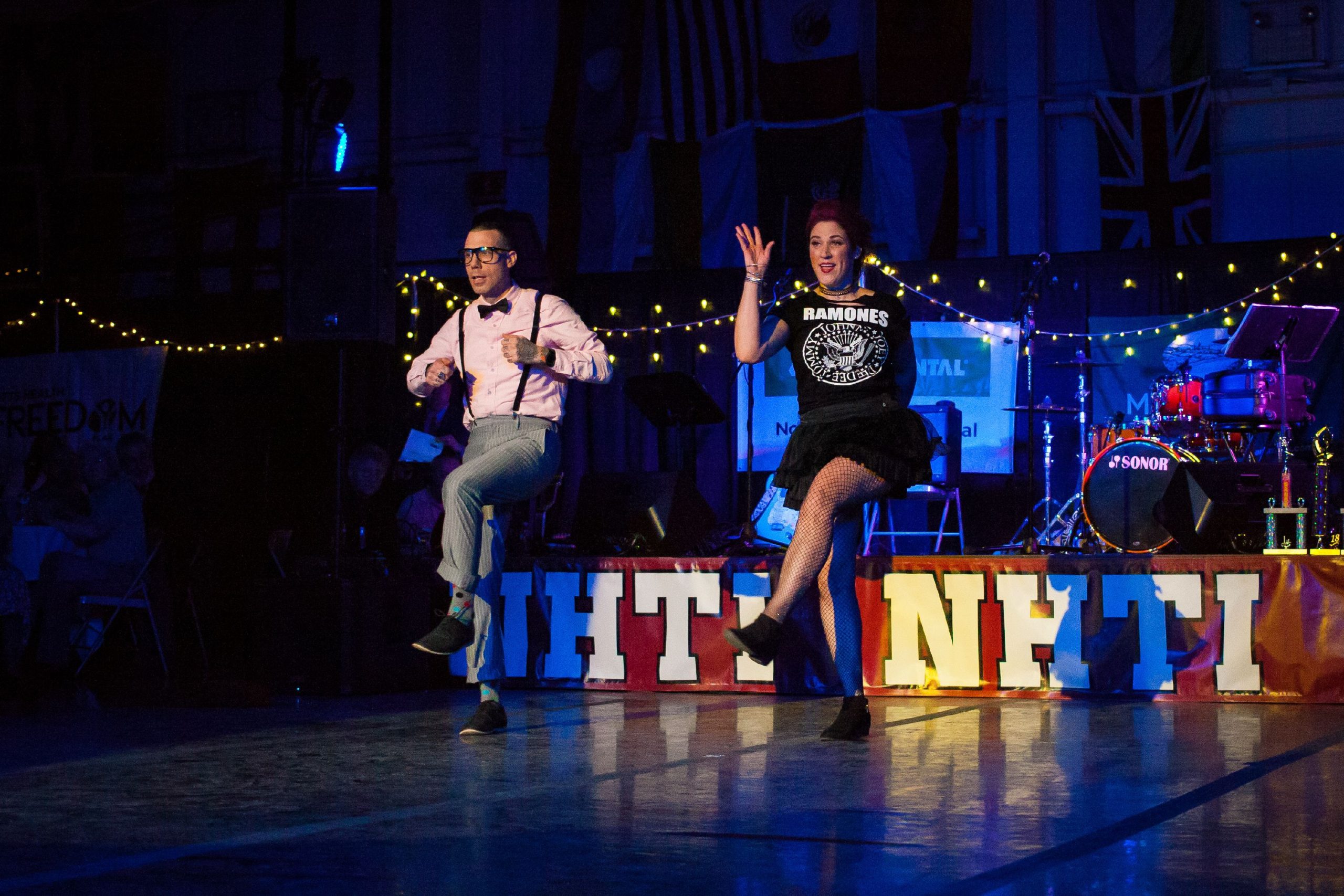 Candace Fitzgerald and Josh Craggy dance a punk jitterbug during the ...