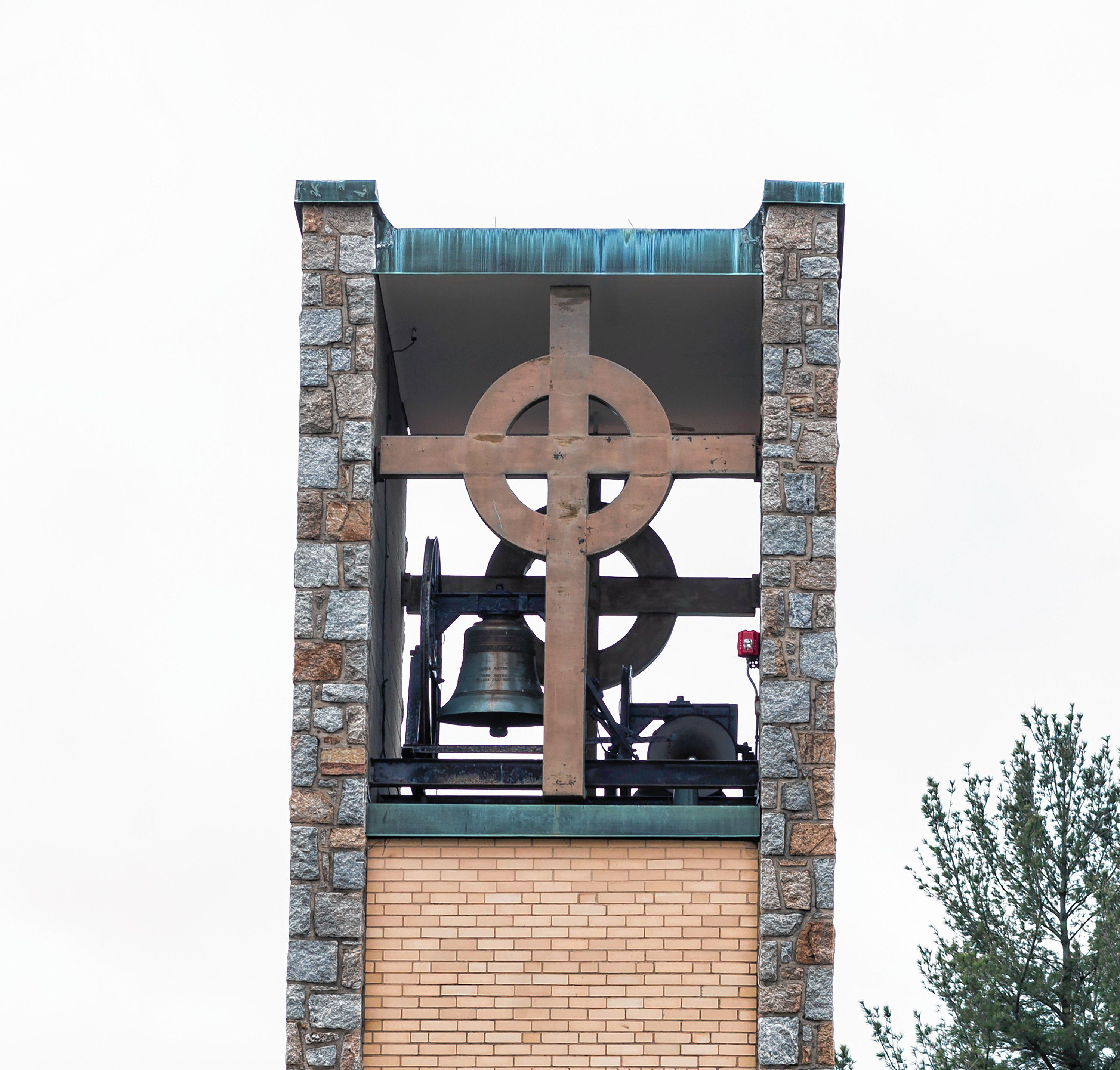 The bell tower at the Carmelite Monastery of Concord on Pleasant Street ...